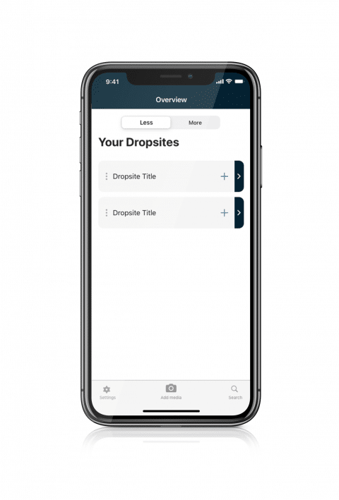 Mobile App zum Medien-Upload